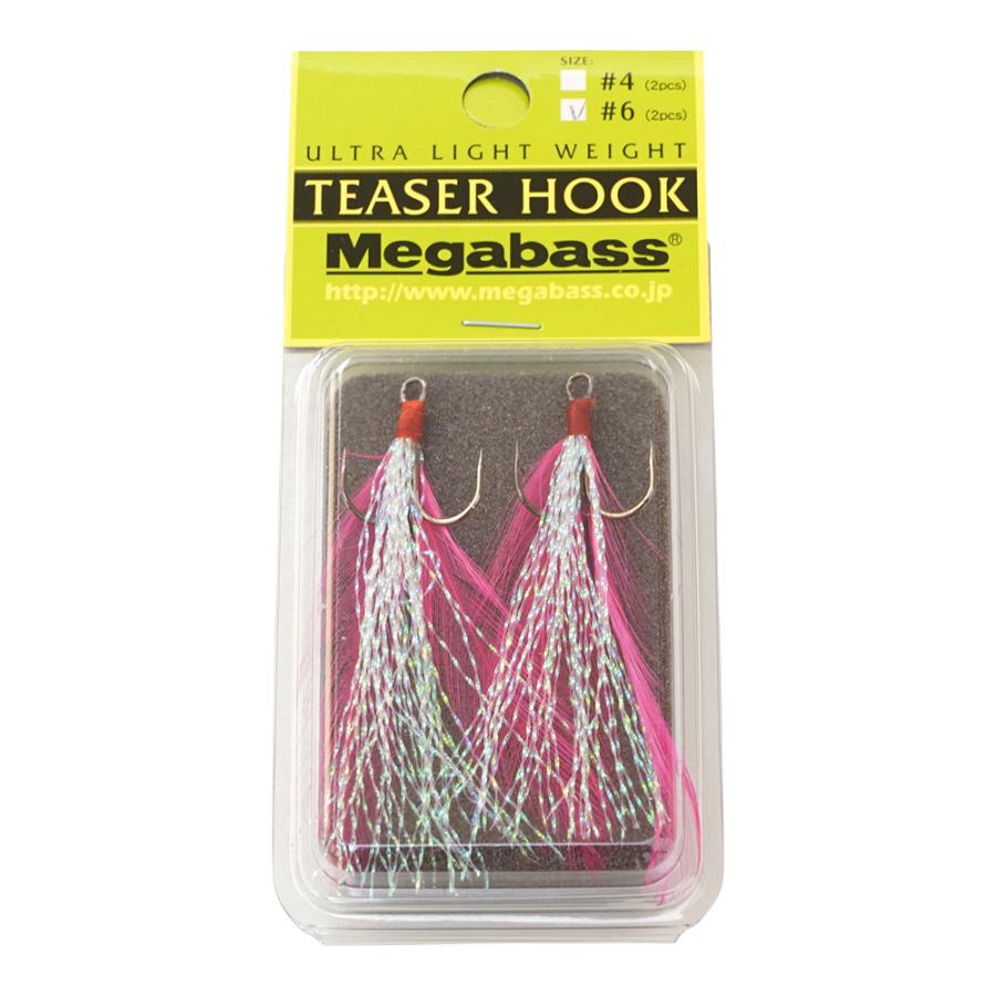 メガバス TEASER HOOK #6 ピンク [メール便] : 釣具のアングル - 通販 - Yahoo!ショッピング