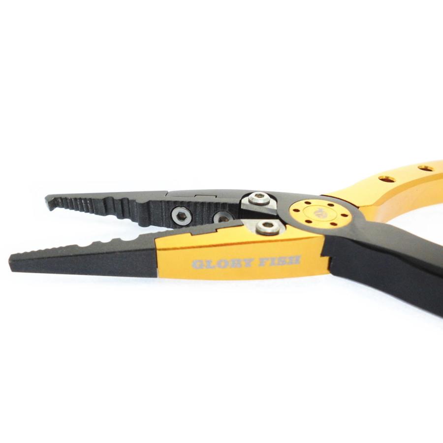 グローリーフィッシュ PU-004 アルミゲームプライヤー ブラック×ゴールド 【4】 :4949352035611:釣具のアングル - 通販 - Yahoo!ショッピング
