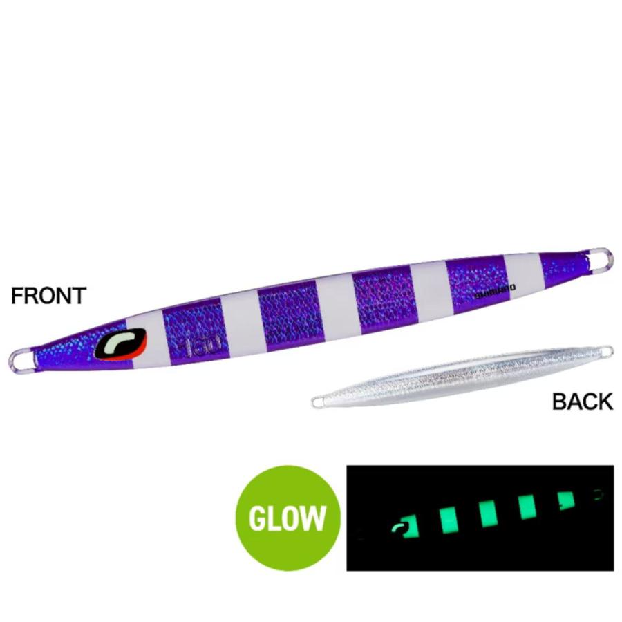 シマノ オフショアジグ オシア ロングウェーバー 160g JV-L16U 022 Sパープルシルバーゼブラグロー [メール便] : 釣具のアングル - 通販 - Yahoo!ショッピング