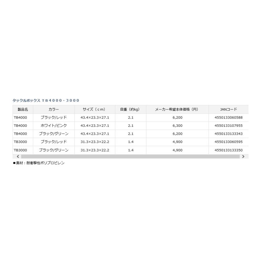 ダイワ (Daiwa) タックルボックスTB3000 ブラック/グリーン : アングラーズWEB店 - 通販 - Yahoo!ショッピング