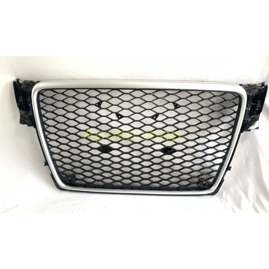 アウディ A4 (2008?2012) 前期 RS4ブラック フレーム ブラックメッシュフロント グリルグリル クワトロ 1P : STKパーツの宝庫 - 通販 - Yahoo!ショッピング