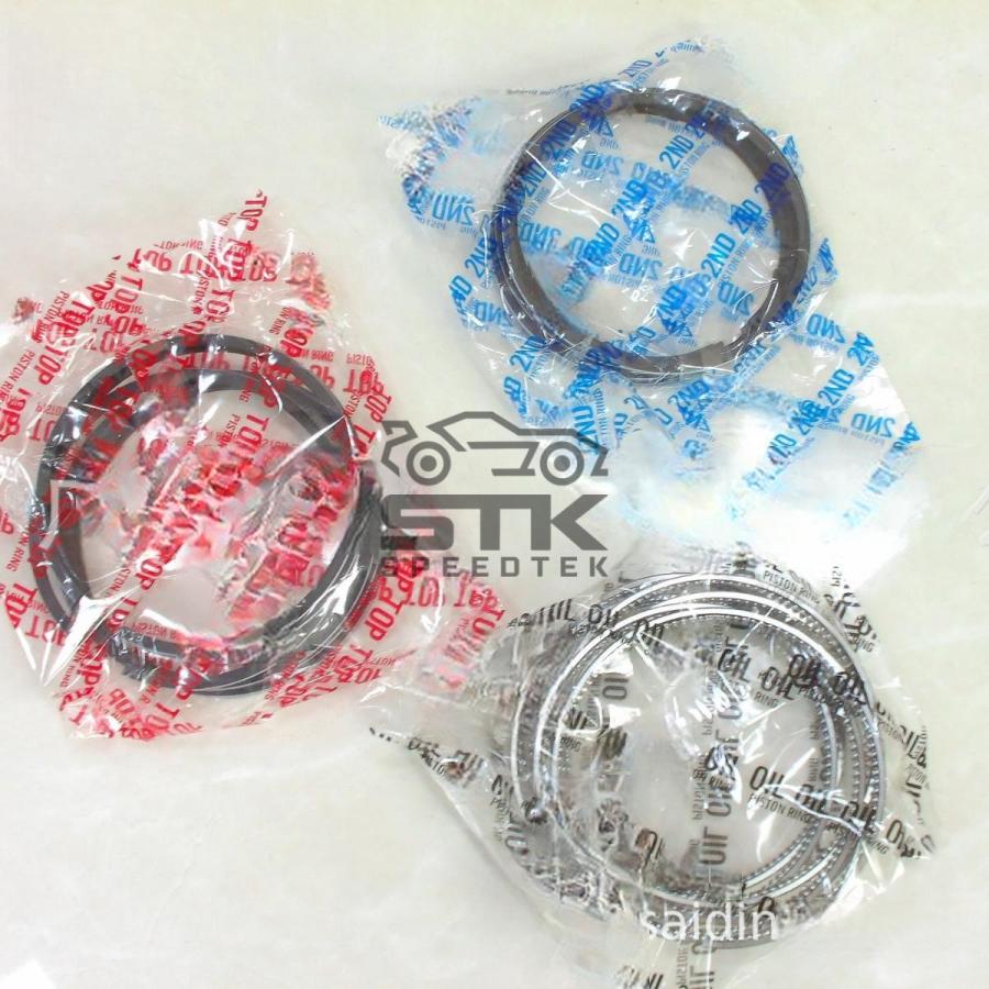 三菱 4M50/4M50T/4M51/4M40/4M41 エンジン用ピストンリング 4M40 エンジンピストンリング エンジン部品 : STK ...