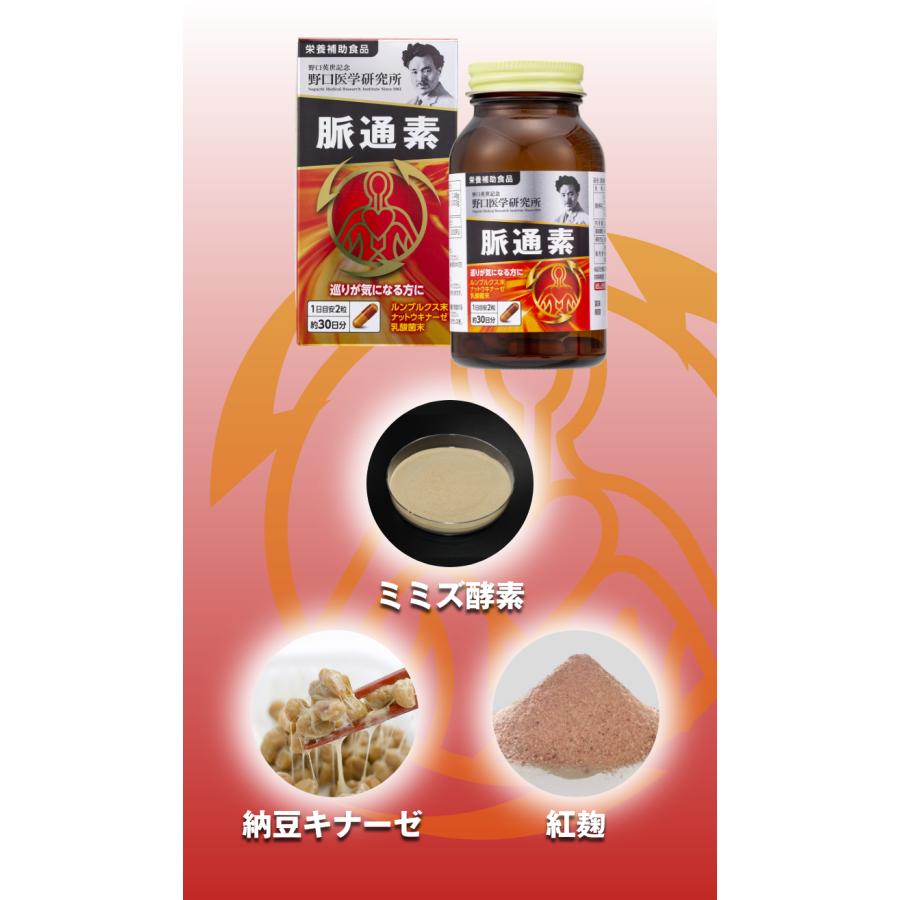 野口医学研究所 脈通素 24.42g（mg407×60粒） : アニエルストア - 通販 - Yahoo!ショッピング