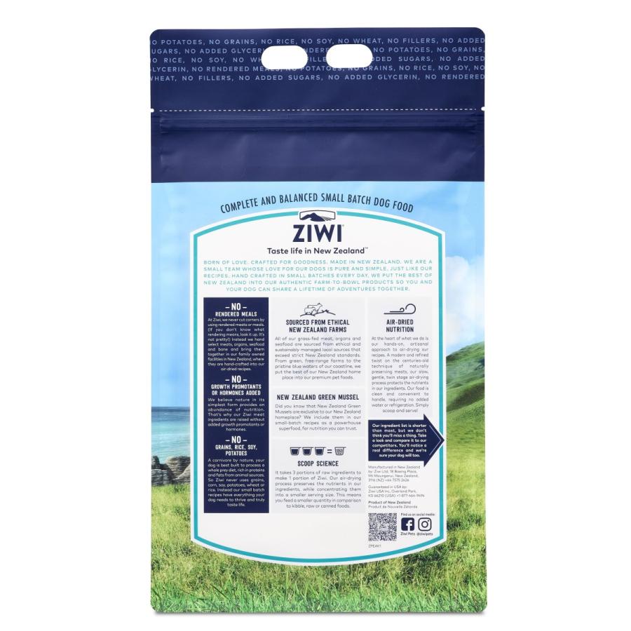 【賞味期限：2026/01/05】 ジウィピーク エアドライ・ドッグフード マッカロー&ラム 4kg ZIWI(ジウィ) ZIWI-Peak- 正規品 : 愛犬と一緒に歩くを叶える ...