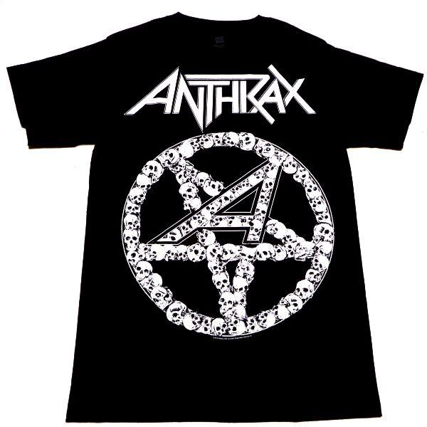 【メール便対応可】ANTHRAX アンスラックス PENTAGRAM SKULLS オフィシャル バンドTシャツ : ANIMAL-ROCK ...