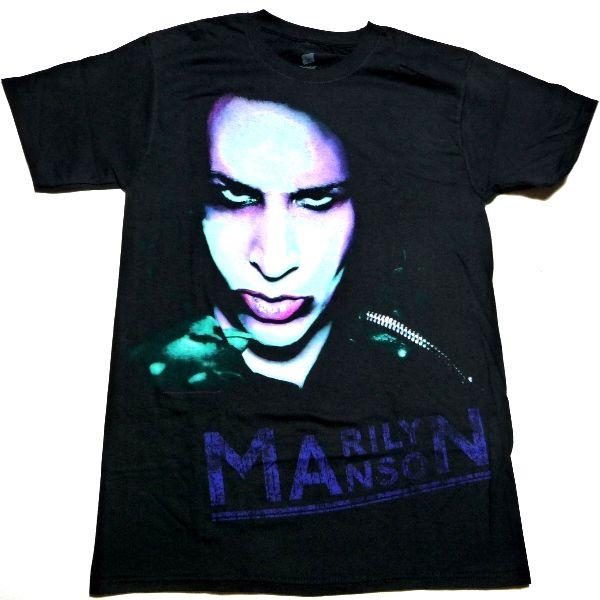 【メール便対応可】MARILYN MANSONマリリンマンソン-OVERSATURATED FACEオフィシャルバンドTシャツ ...
