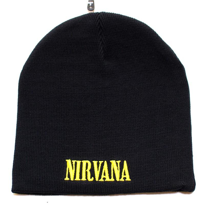 NIRVANA ニルヴァーナ DISTRESSED SMILEY BEANIE オフィシャル ニットキャップ : nirvana ...