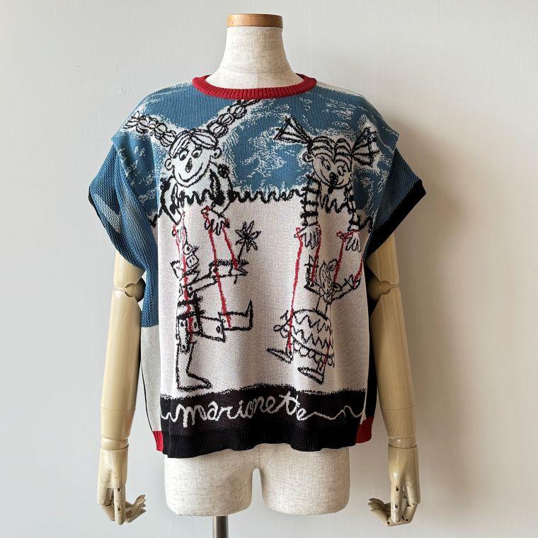 ALBEROBELLO アルベロベロ(Alberobello)オレボレブラマリオネットシリーズ ニットプルオーバー（ブルー）【2025 SUMMER COLLECTION】送料無料 : Ann ...