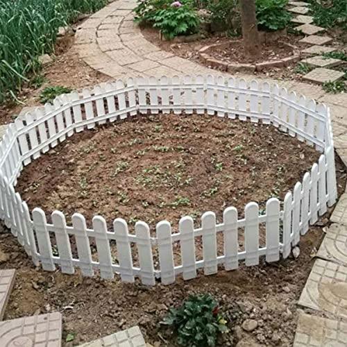 Lanito 花壇フェンス ガーデンフェンス 屋外 10枚セット 柵 ミニフェンス PVC 連結式 設置簡単 土留め 根止め DIY庭造り 造園 :BCCA810c8fa354:Anna ...