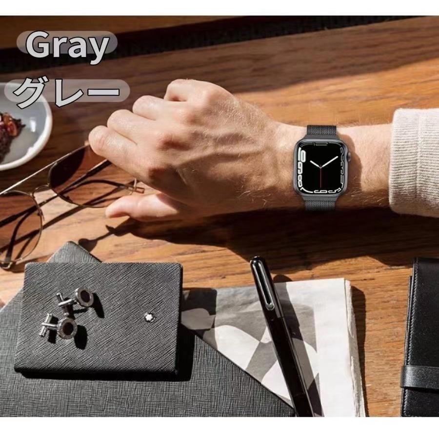 アップルウォッチ バンド Apple Watch シリーズ Series9 ultra 8 7 6 5 4 SE ステンレス ベルト カジュアル ビジネス デート 49 45 44 42 41 ...