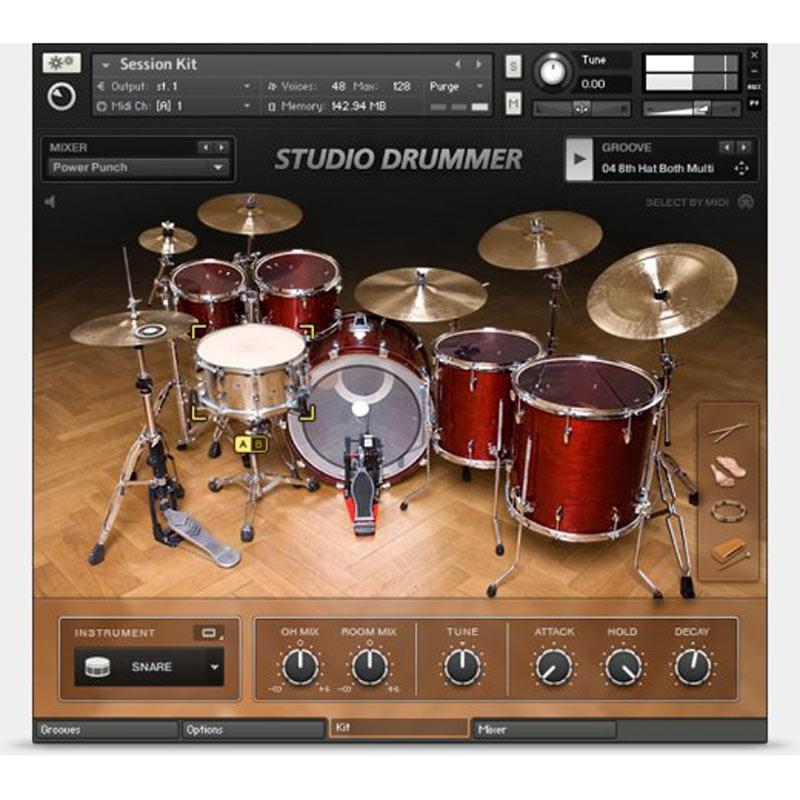 Native Instruments Studio Drummer (ネイティブインストルメンツ)(スタジオドラマー)(オンライン納品)(2 ...
