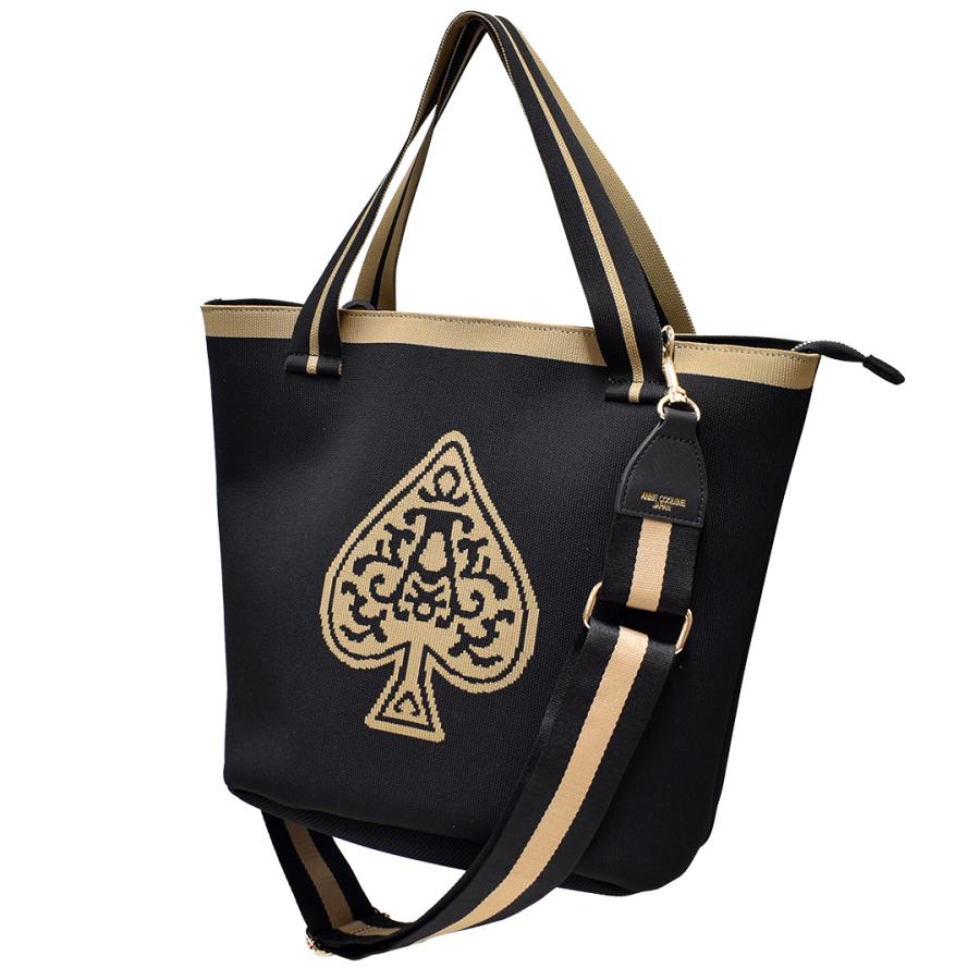 AnneCoquine アンコキーヌ Anne Coquine 洗えるリサイクルニットスペード柄トート[L]／2483 : アンコキーヌYahoo!店 - 通販 - Yahoo!ショッピング