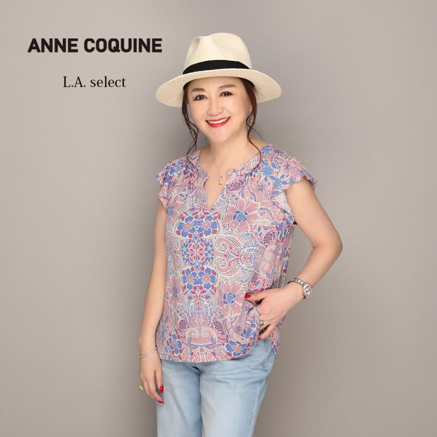 AnneCoquine 【LAセレクト】ペイズリー柄 ブラウス／7164 藤島彩子 アンコキーヌ プレゼント ギフト ラッピング : アンコキーヌYahoo!店 - 通販 - Yahoo!ショッピング