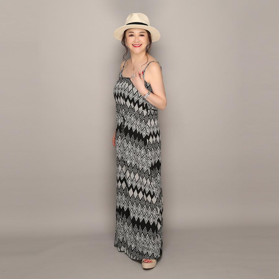 AnneCoquine 【LAセレクト】ダイヤモンドプリントマキシワンピース／7168 藤島彩子 アンコキーヌ プレゼント ギフト ラッピング : アンコキーヌYahoo!店 - 通販 ...