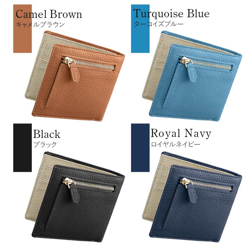 ミニ財布 レディース 本革 薄い コンパクト財布 キャッシュレス 二つ折り 極薄 スリム スキミング防止 一粒万倍日 アンコール Annekor :ads035:バッグ 雑貨 Annekor ...