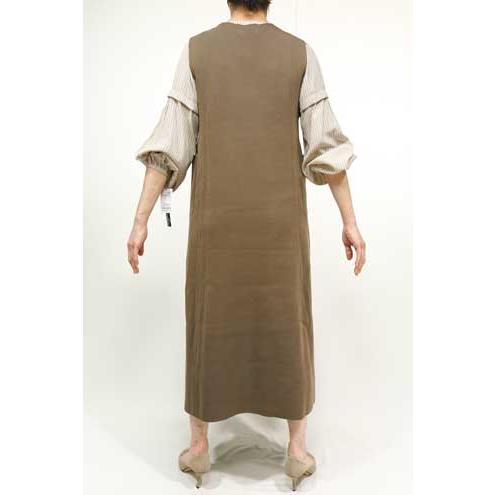 ドリーム 春夏SALE【マリアプラス/126604/50%OFF】綿強撚マーセライズドコットンミラノリブキーネックAラインロングフレアージャン ...