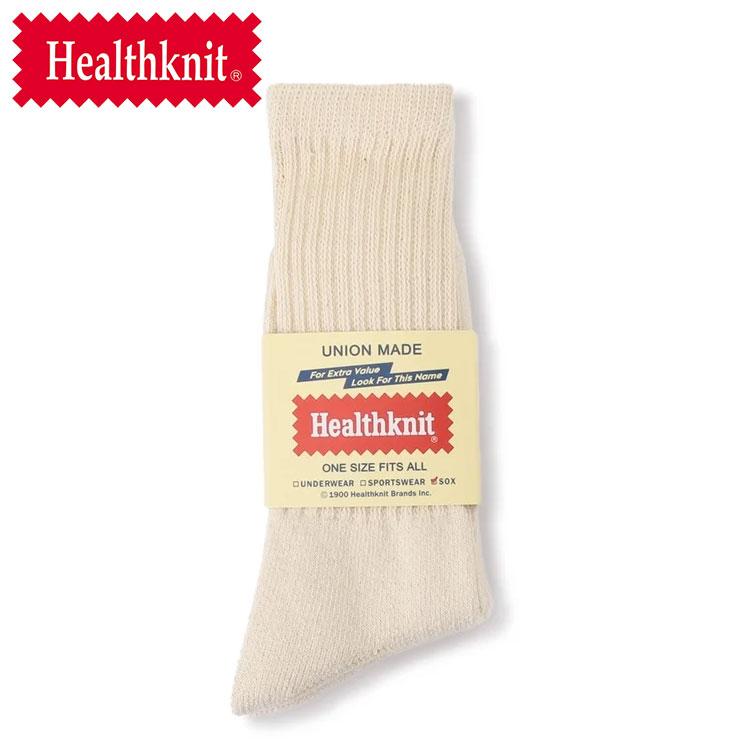 Healthknit ヘルスニット ＃191-3625 シンカー クラシック 無地 クルー ソックス 3足組 メンズ レディース 靴下 ...