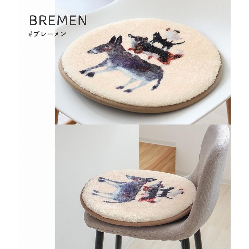 チェアパッド アトリエコテツ（ 座布団 厚手 チェアマット シートクッション 椅子用 チェア 敷き物 ふわふわ 丸インテリア マット チェアクッション おしゃれ : 雑貨屋アノ - 通販 ...