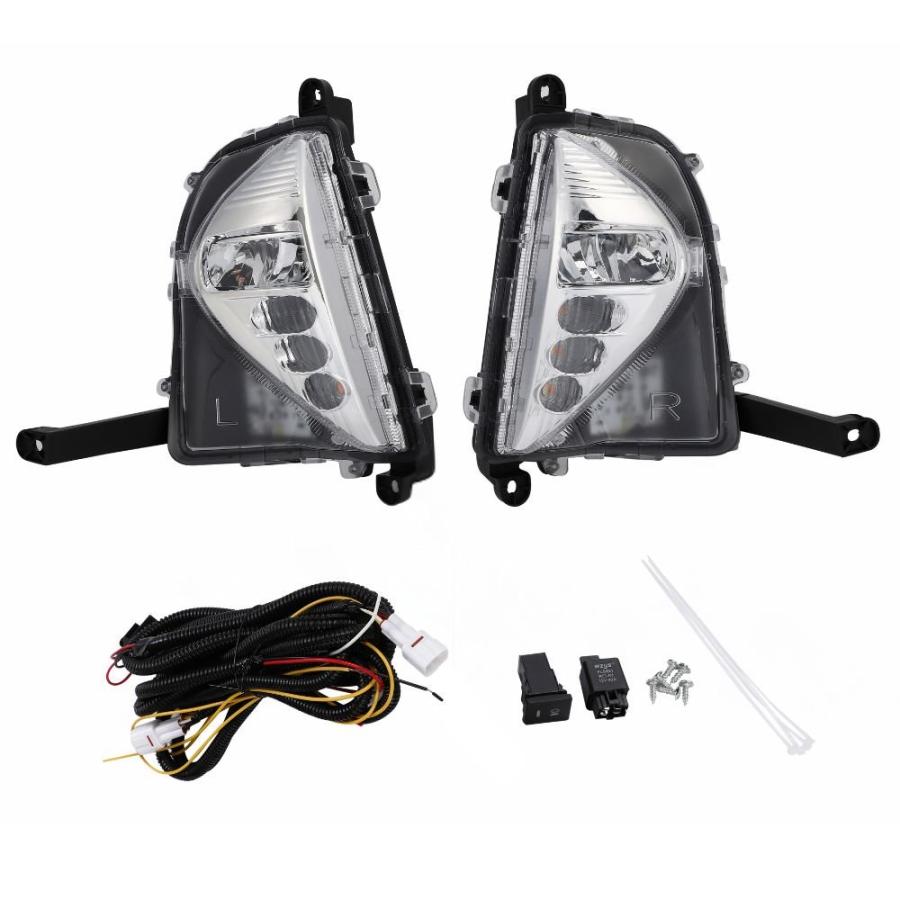 トヨタ プリウス 2015年 ZVW50 ZVW51 ZVW55 前期 フロント フォグランプ セット キット KIT SET デイライト ...
