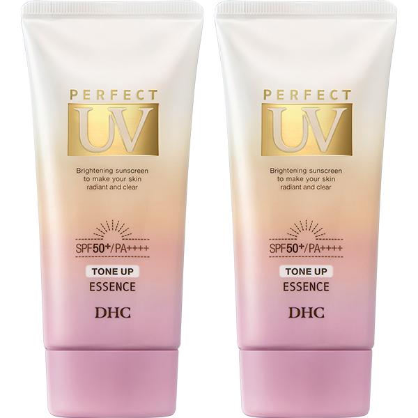 DHC パーフェクトUV トーンアップエッセンス （日やけ止め美容液）80g SPF50+ PA++++ 80g ×2個 : あんしんモール - 通販 - Yahoo!ショッピング
