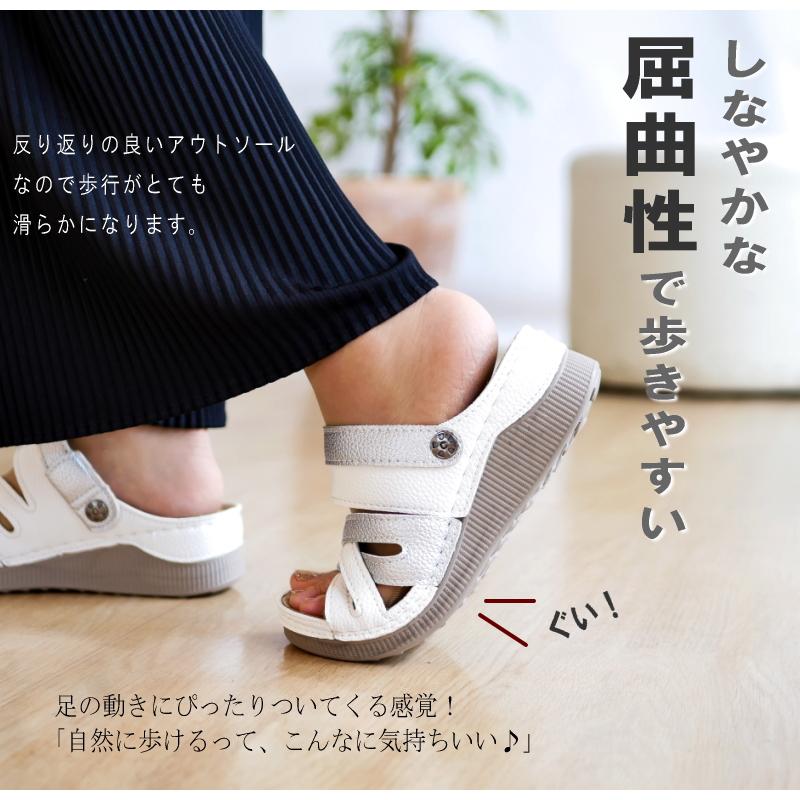 サンダル レディース 2way つっかけ バックベルト 軽い コンフォート