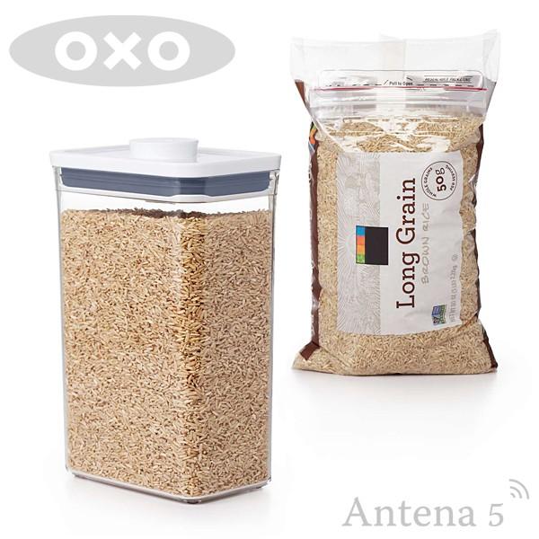 OXO（キッチン用品） OXO ポップコンテナ2 レクタングル ミディアム（2.6L） ストッカー 保存容器 ストック 北欧 スタッキング : Antena5 Yahoo!ショッピング店 ...