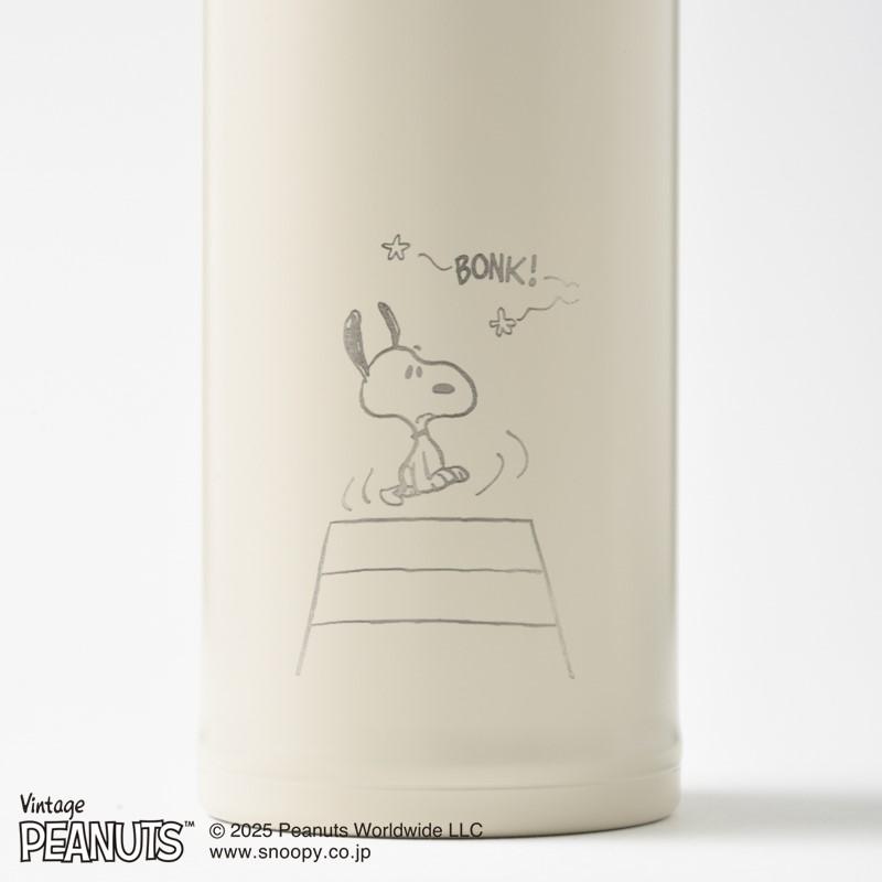 BRUNO PEANUTS軽量ステンレススクリューボトル tall 保温 保冷 スヌーピー 480ml マグボトル 水筒 真空断熱 ギフト プレゼント お祝い ブルーノ BHK259-ECRU ...