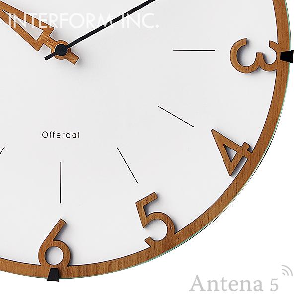 INTERFORM 掛け時計 Visse フィッセ クロック 電波時計 インターフォルム 壁掛時計 ウォールクロック お祝い 北欧 モダン インテリア 書斎 : cl-3707 ...