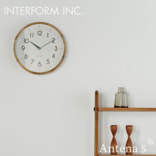 INTERFORM（インターフォルム） 掛け時計 Flot フロット クロック 壁掛時計 ウォールクロック モダン インテリア 書斎 インテリア : Antena5 Yahoo!ショッピング店 ...
