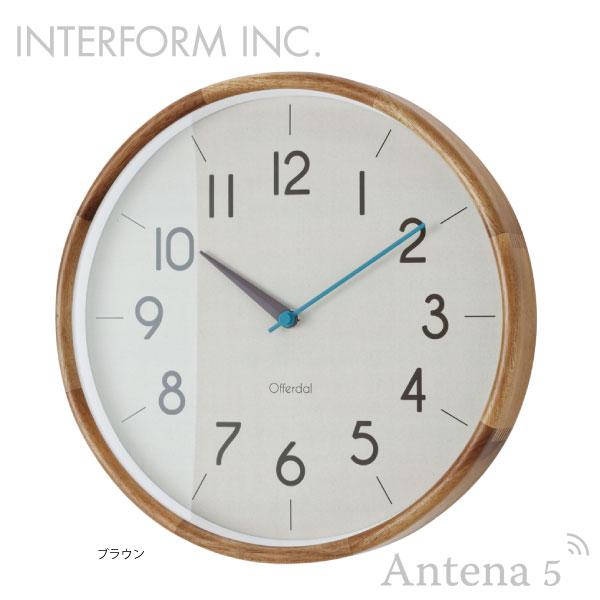 INTERFORM（インターフォルム） 掛け時計 Flot フロット クロック 壁掛時計 ウォールクロック モダン インテリア 書斎 インテリア : Antena5 Yahoo!ショッピング店 ...