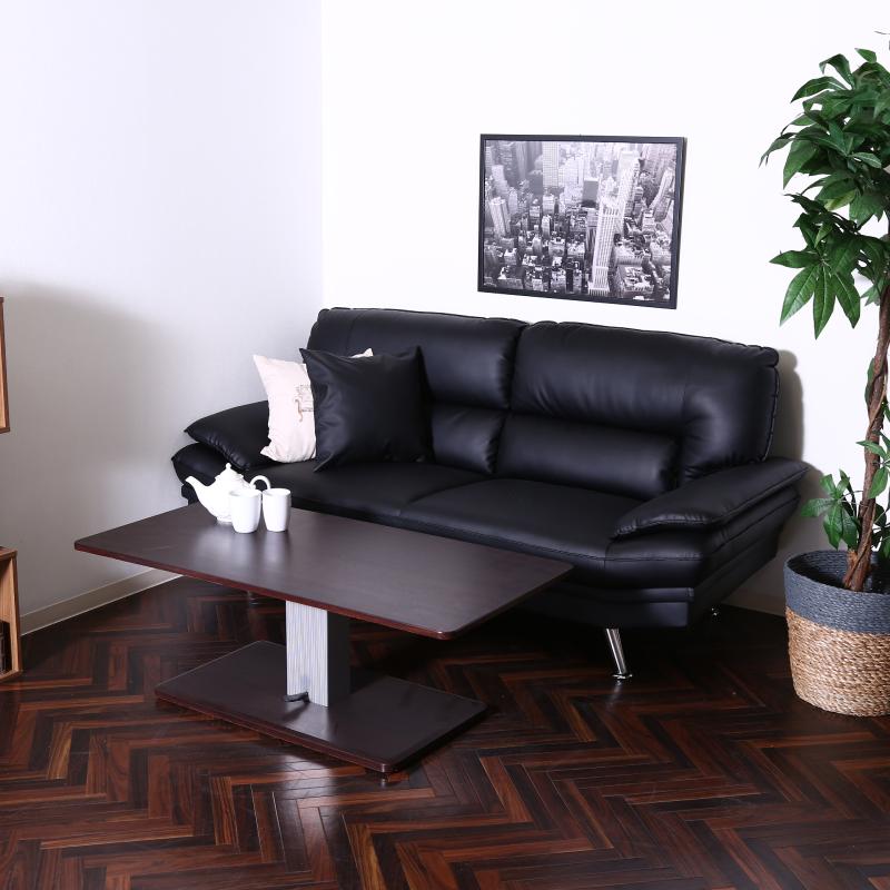 昇降テーブル ガス圧 おしゃれ 昇降式テーブル テーブル 昇降 ブラウン リビングテーブル センターテーブル 幅120cm : zfj-10498 : アンスリウム Anthurium ...