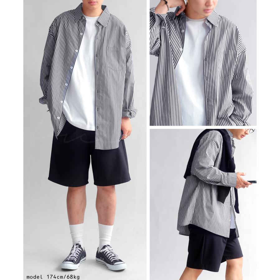 シャツ ストライプ柄 レディース 長袖 トップス 送料無料・50ptメール便可 few : my-00007 : antiqua(アンティカ ...