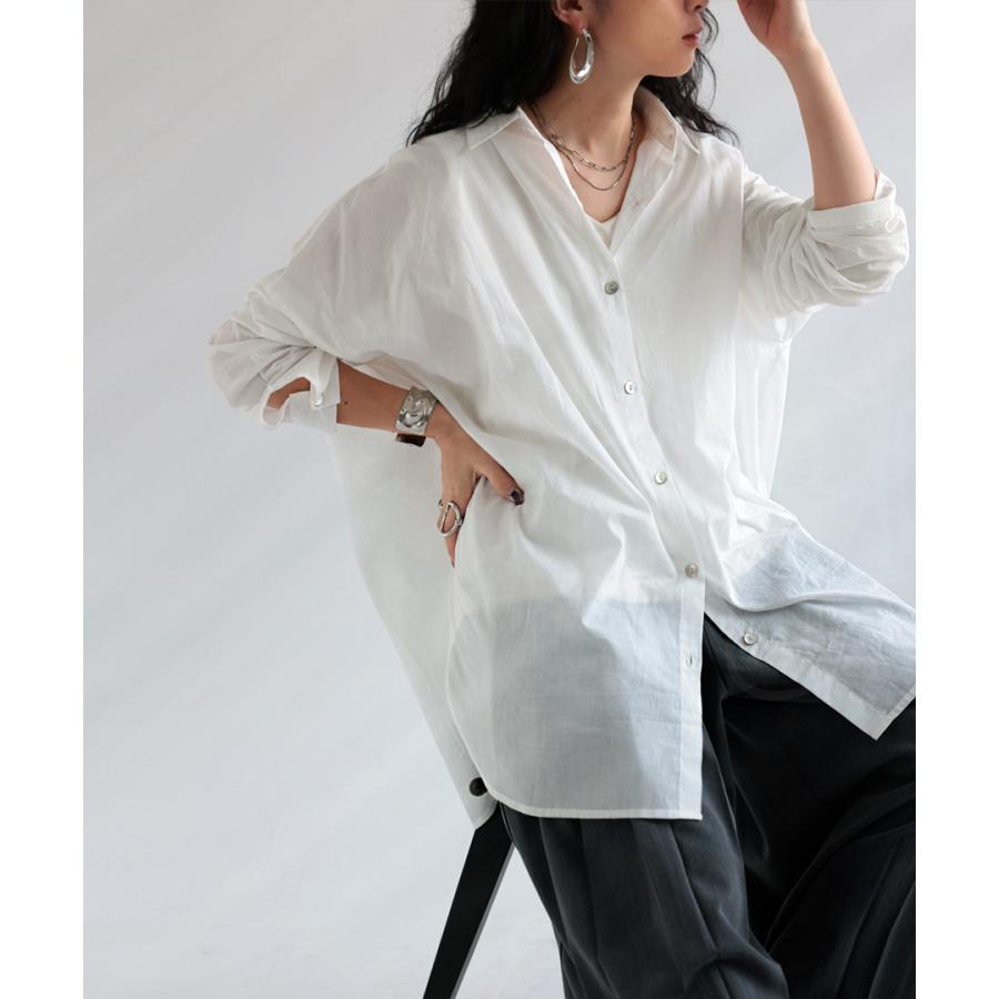 antiqua シアーワイドシャツ シャツ レディース トップス 送料無料・再再販。500ptメール便可 few : antiqua(アンティカ) - 通販 - Yahoo!ショッピング