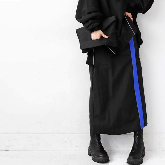 antiqua 配色ラインスカート スカート レディース ボトムス ロング・再再販。100ptメール便可 : antiqua(アンティカ) - 通販 - Yahoo!ショッピング