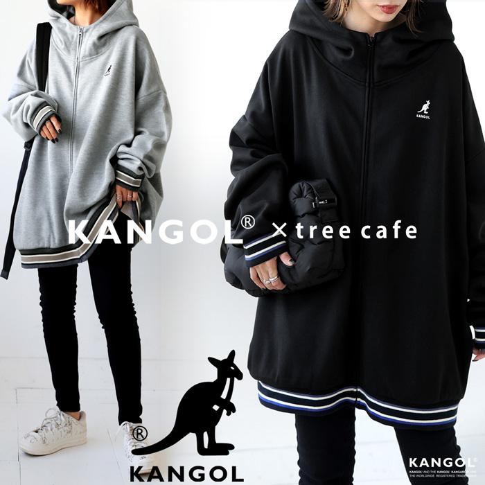 antiqua KANGOL×TREECAFE コラボパーカー パーカー レディース antiqua KANGOL×TREECAFE コラボパーカー パーカー レディース