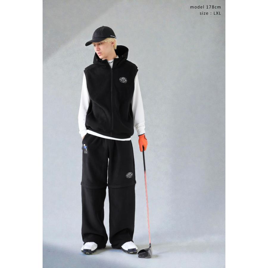 antiqua（アンティカ） ANTIQUA GOLF×STCH 裏起毛パンツ レディース