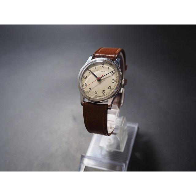 CITIZEN シチズン A中三針 手巻き 出車式 全数字文字盤 センター CITIZEN シチズン A中三針 手巻き 出車式 全数字文字盤 センター