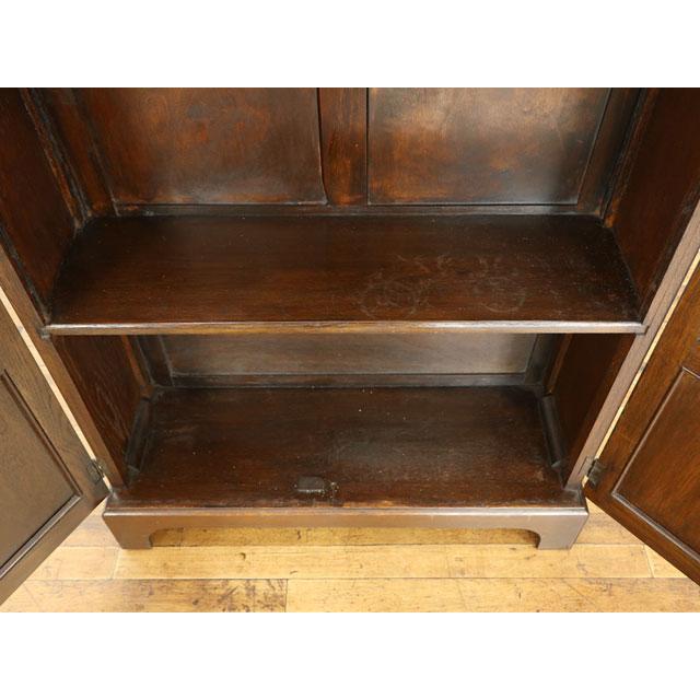 アンティーク ブックケース 幅80×奥27.5×高153cm 本棚 飾り棚 ガラス扉 キャビネット イギリス アンティークフレックス ...