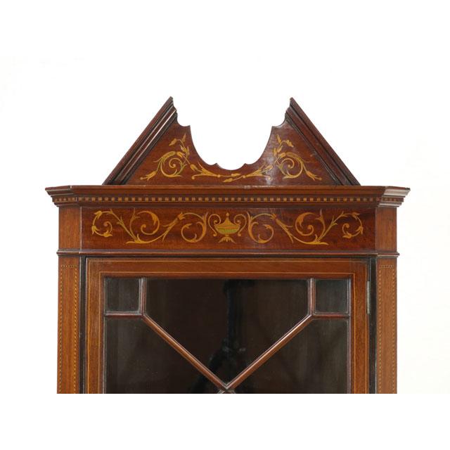 コーナーキャビネット かっこいいデザイン 収納棚 おしゃれ ディスプレイ 飾り棚 リビング イギリス アンティークフレックス 59069 ...