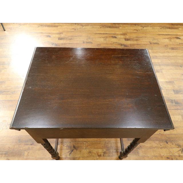 アンティーク 引き出し付きコンソールテーブル 脚のデザインも素敵 玄関 ベッドサイド イギリス アンティークフレックス 59278 ...