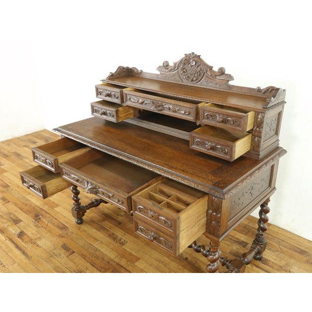 大迫力のアンティークデスク グリーンマンの彫刻 ラィテングデスク パソコンデスク フランス アンティークフレックス 64341 : アンティークフレックス ヤフー店 - 通販 - Yahoo ...