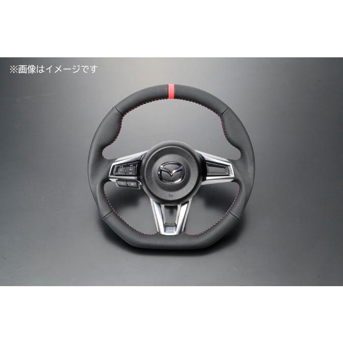 Revier レヴィーア ND系 ロードスター オールレザーステアリング ガングリップ形状 レッドステッチ 純正交換式 ND5RC NDERC ST-SPDE-ND5-ALL-BK-RE-BE ...