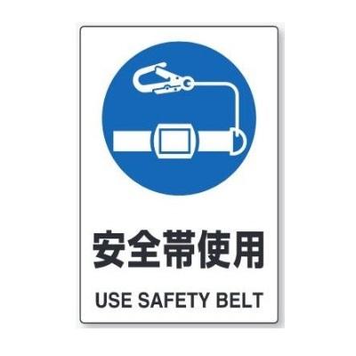 「安全帯使用」JIS規格安全標識 450×300mm エコユニボード 802-681A ユニット :802-681a:安全・サイン8 - 通販 - Yahoo!ショッピング