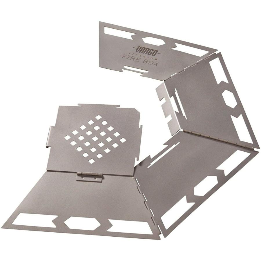 バーゴ チタン製ファイヤーボックス 焚火台 コンロ VARGO TITANIUM FIRE BOX（網なし）T-319 :166:アオイト ...
