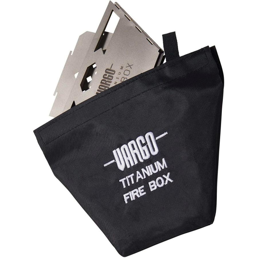 バーゴ チタン製ファイヤーボックス 焚火台 コンロ VARGO TITANIUM FIRE BOX（網なし）T-319 :166:アオイト ...