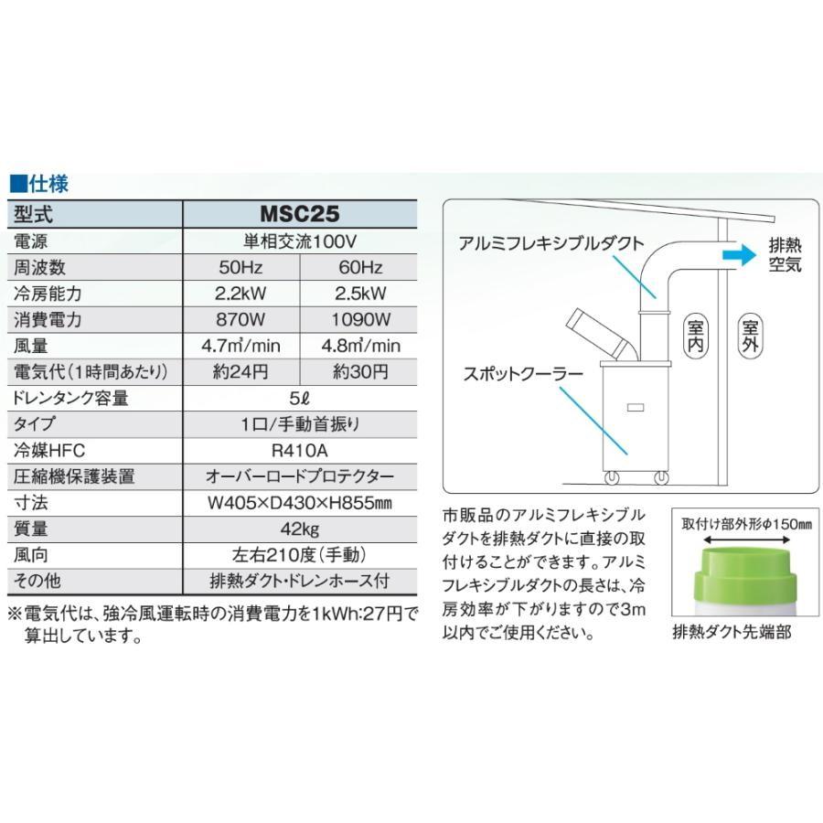 ワキタ スポットクーラー MSC25 [代引不可] : 株式会社青木金物 - 通販 - Yahoo!ショッピング