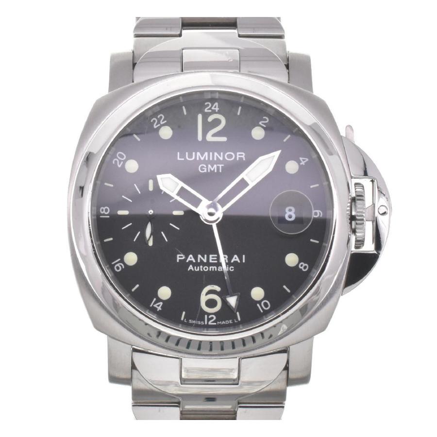 OFFICINE PANERAI ☆美品【PANERAI】パネライ ルミノール GMT PAM00160 自動巻き メンズ A#101169 ...