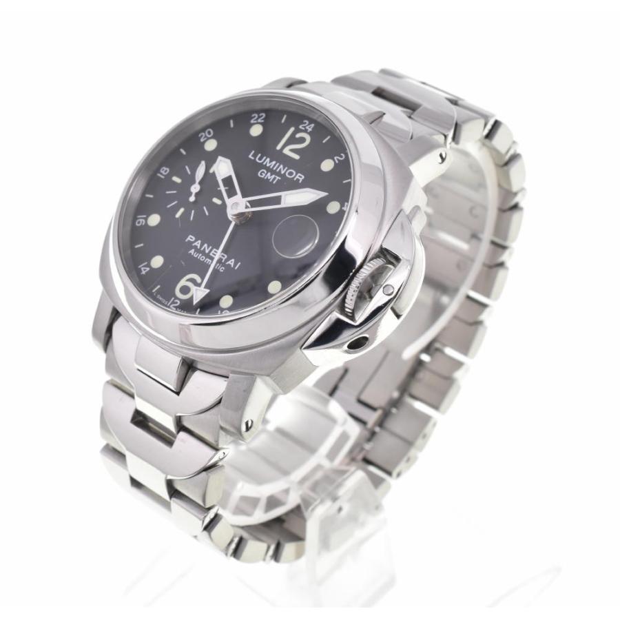 OFFICINE PANERAI ☆美品【PANERAI】パネライ ルミノール GMT PAM00160 自動巻き メンズ A#101169 ...