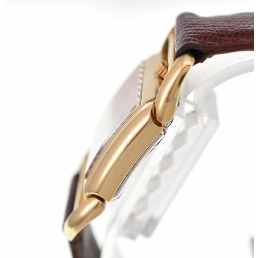 ☆良品【HAMILTON】ハミルトン コントアー GP/レザー 6176 クォーツ レディース O#103486 :103486 ...