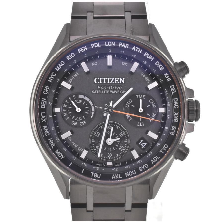 CITIZEN ☆美品【CITIZEN】シチズン アテッサ エコドライブ F950-T024521 ソーラー電波 メンズ M#104182 ...